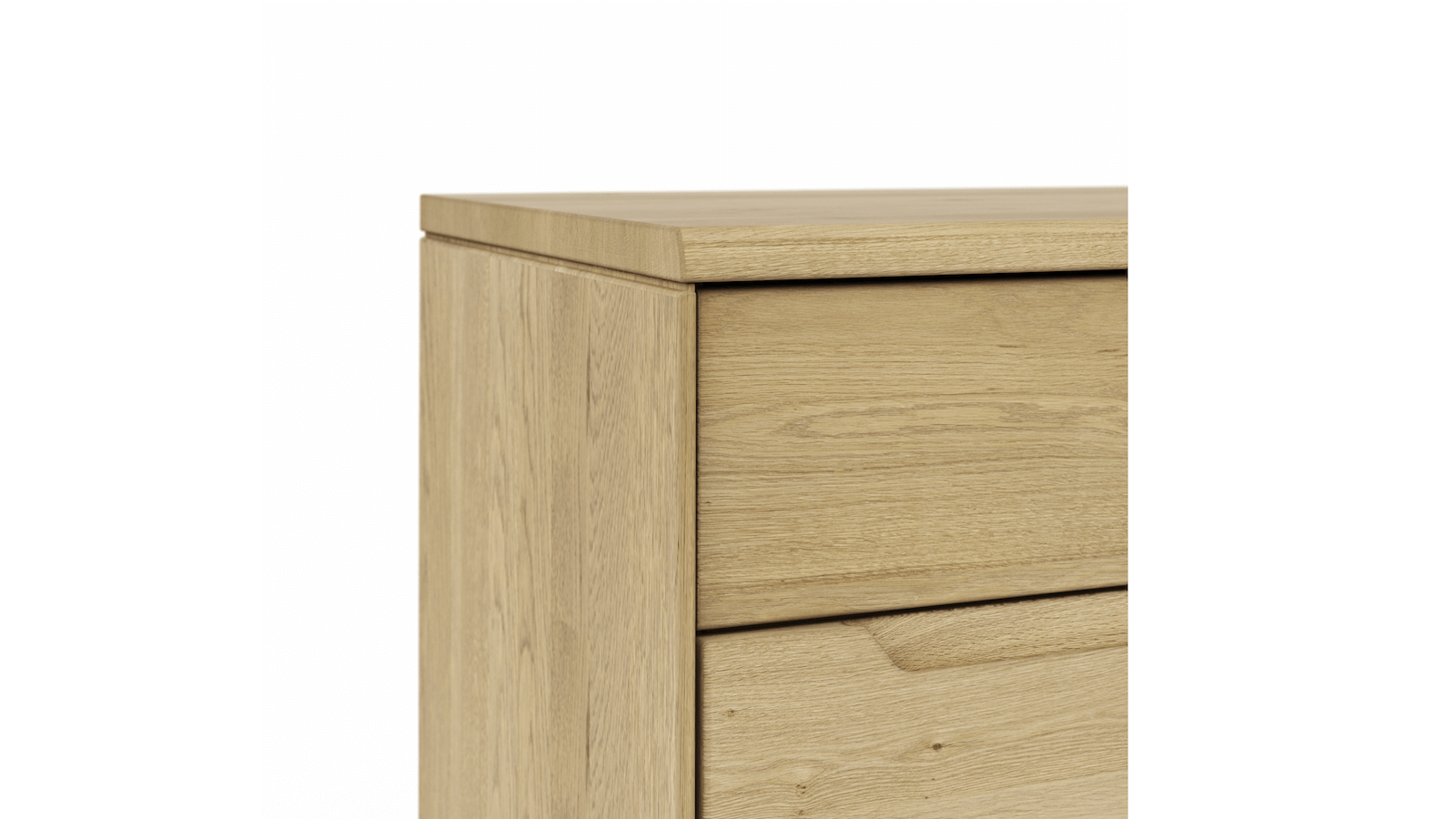 Sideboard Amora aus massiver Wildeiche, bianco geölt von Global Comfort ...